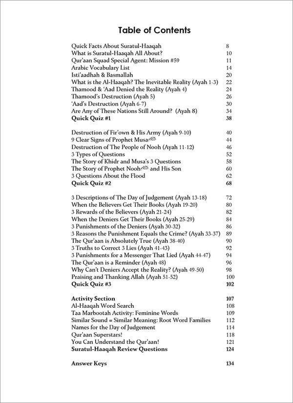 Tafseer & Arabic Workbook: Suratul-Haaqah &The Cursed Nations (Surah 6 ...