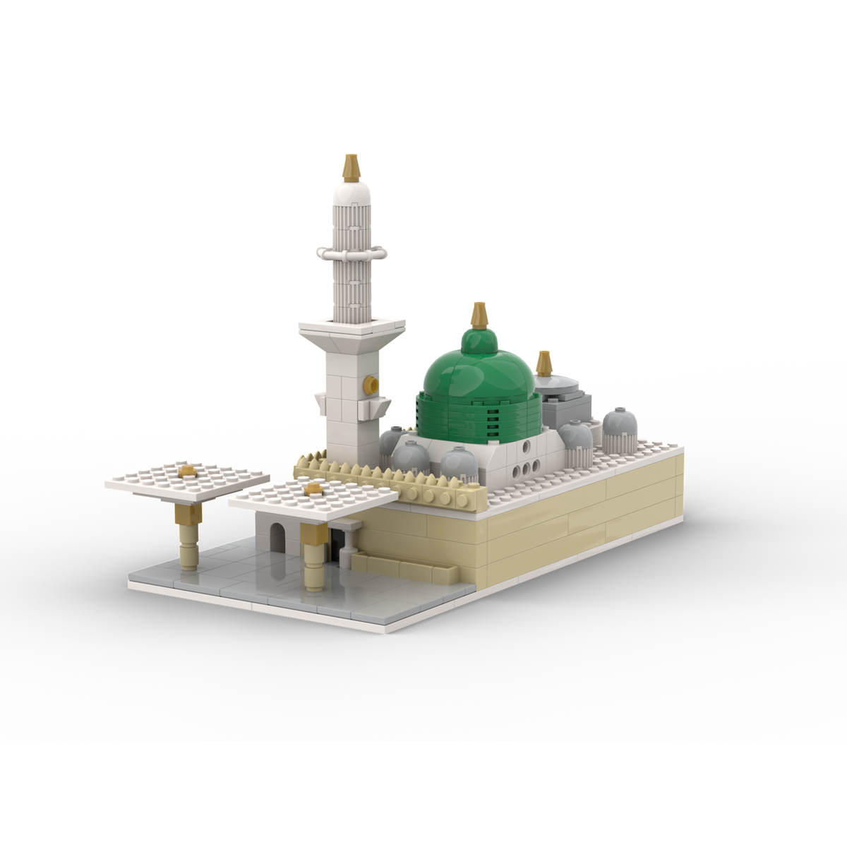 Masjid An Nabawi - Islamic Building Blocks Set of the Prophet's Mosque ...